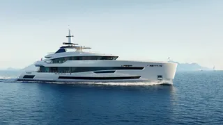 Hull and superstructure joined on Heesen's second 57m "high speed ...